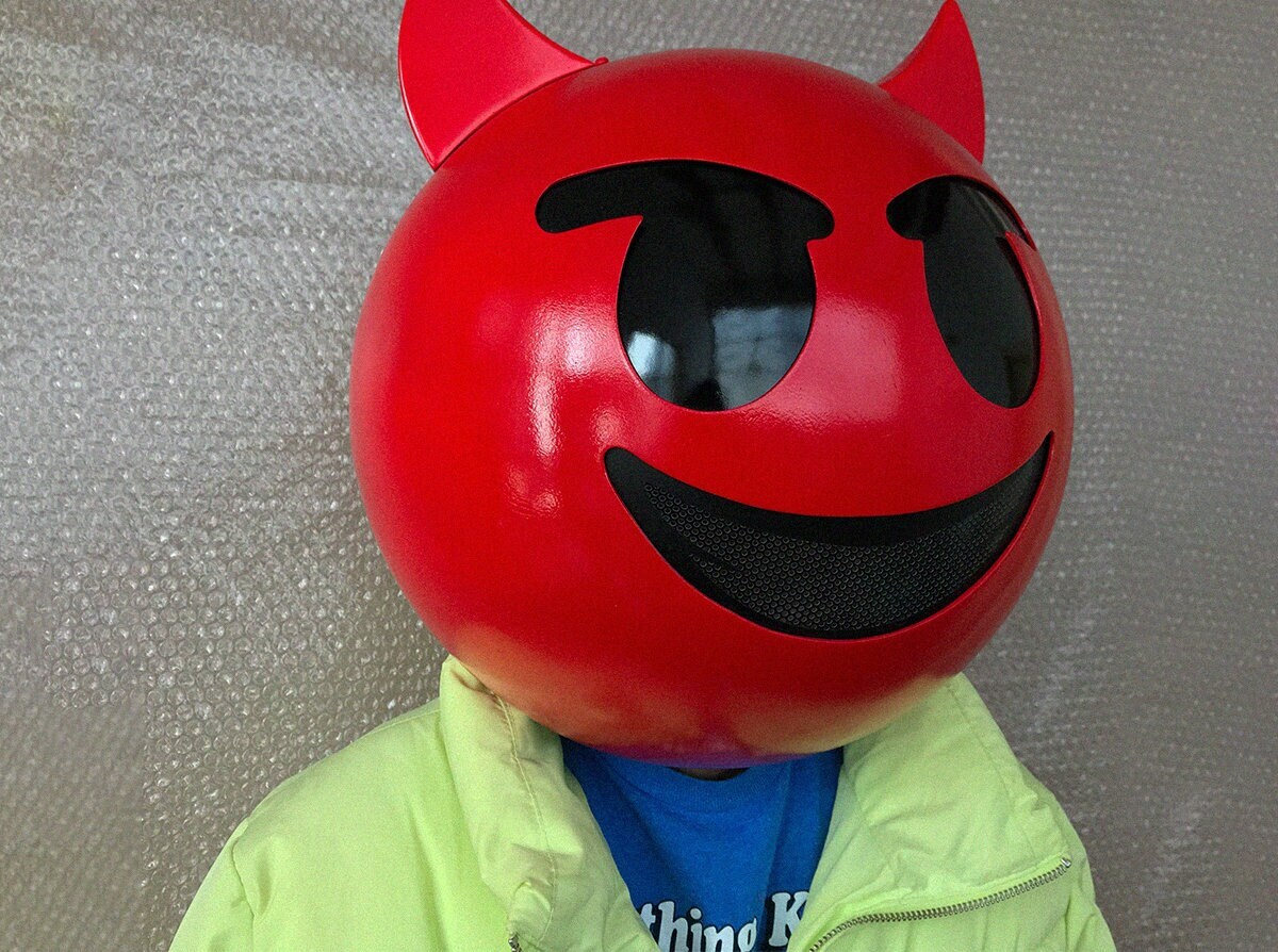 DEVIL RED EMOJI - Etsy
