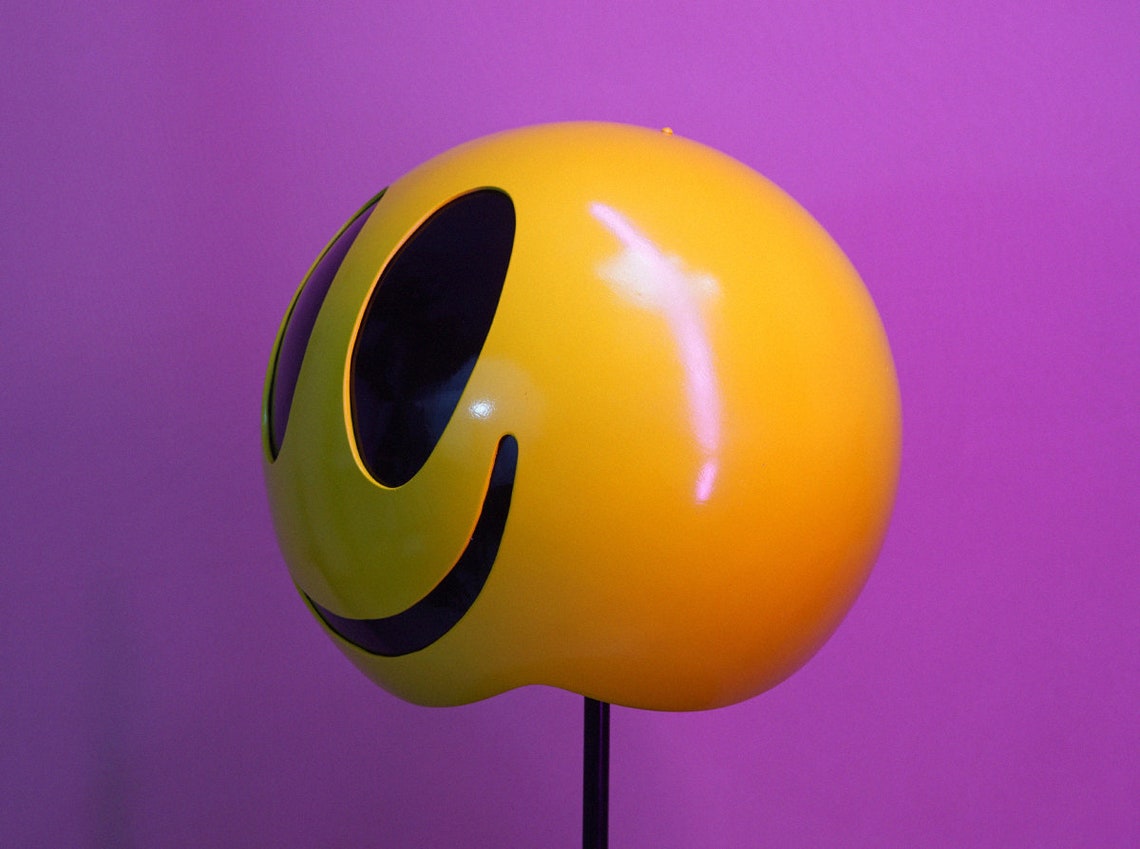 SMILEY FACE HELMET - Etsy