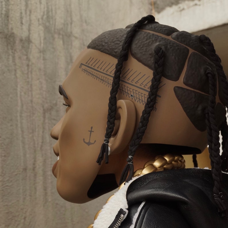 Rapero Travis Scott Big Head Rapper - Etsy