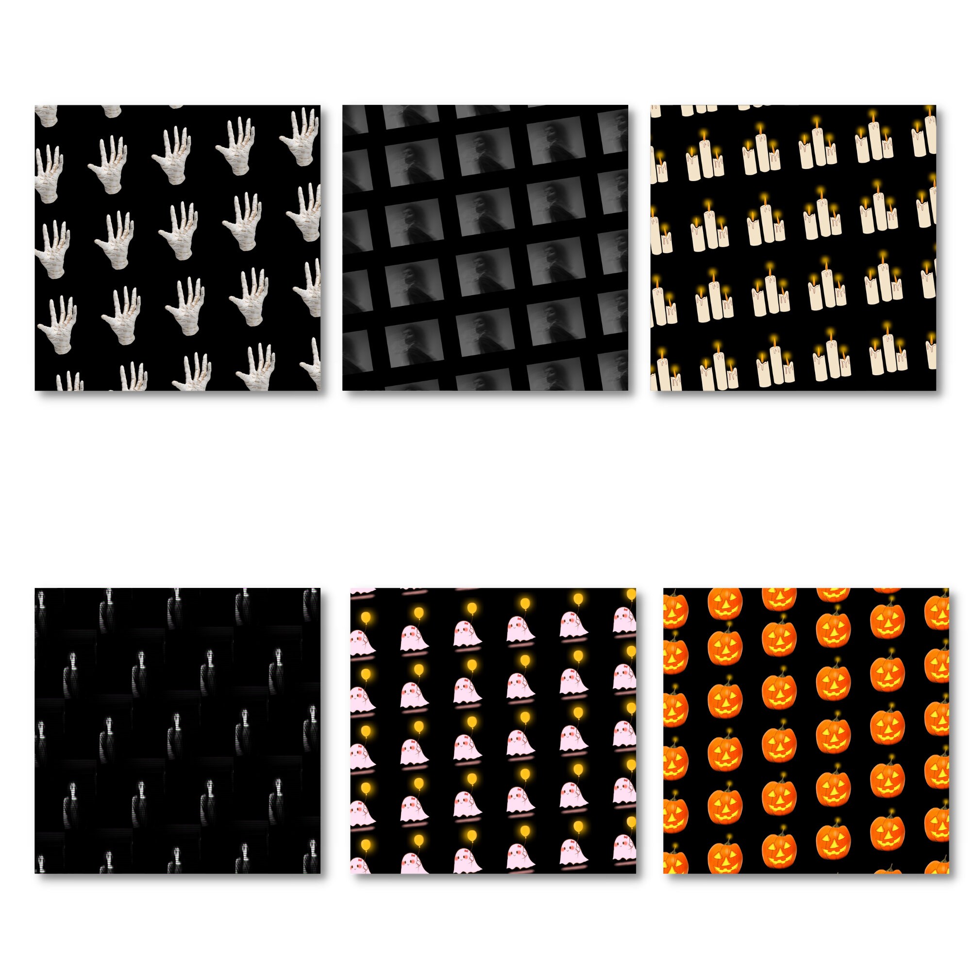 Halloween Digital Paper - Etsy