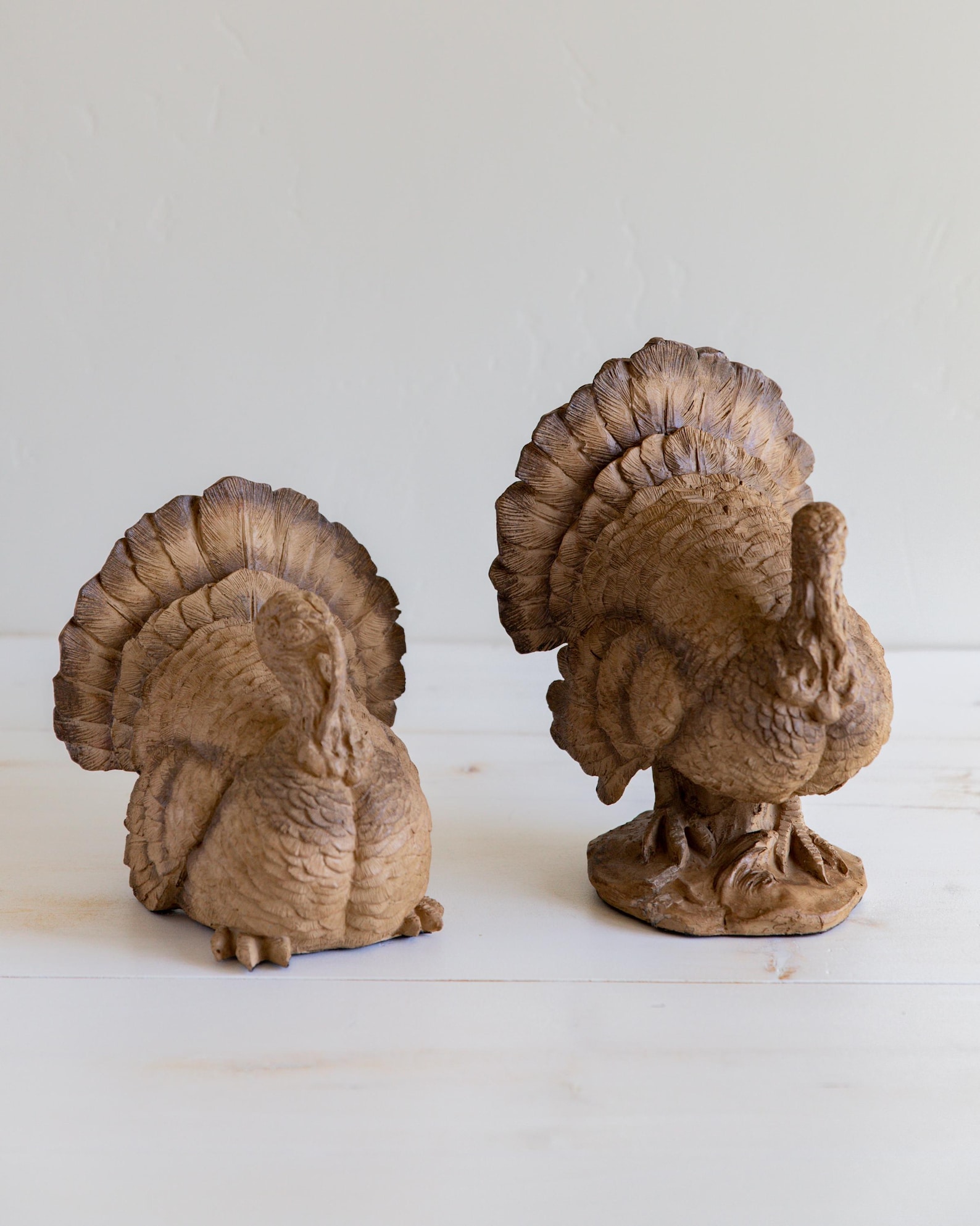Set of 2 Resin Standing Turkeys - Etsy