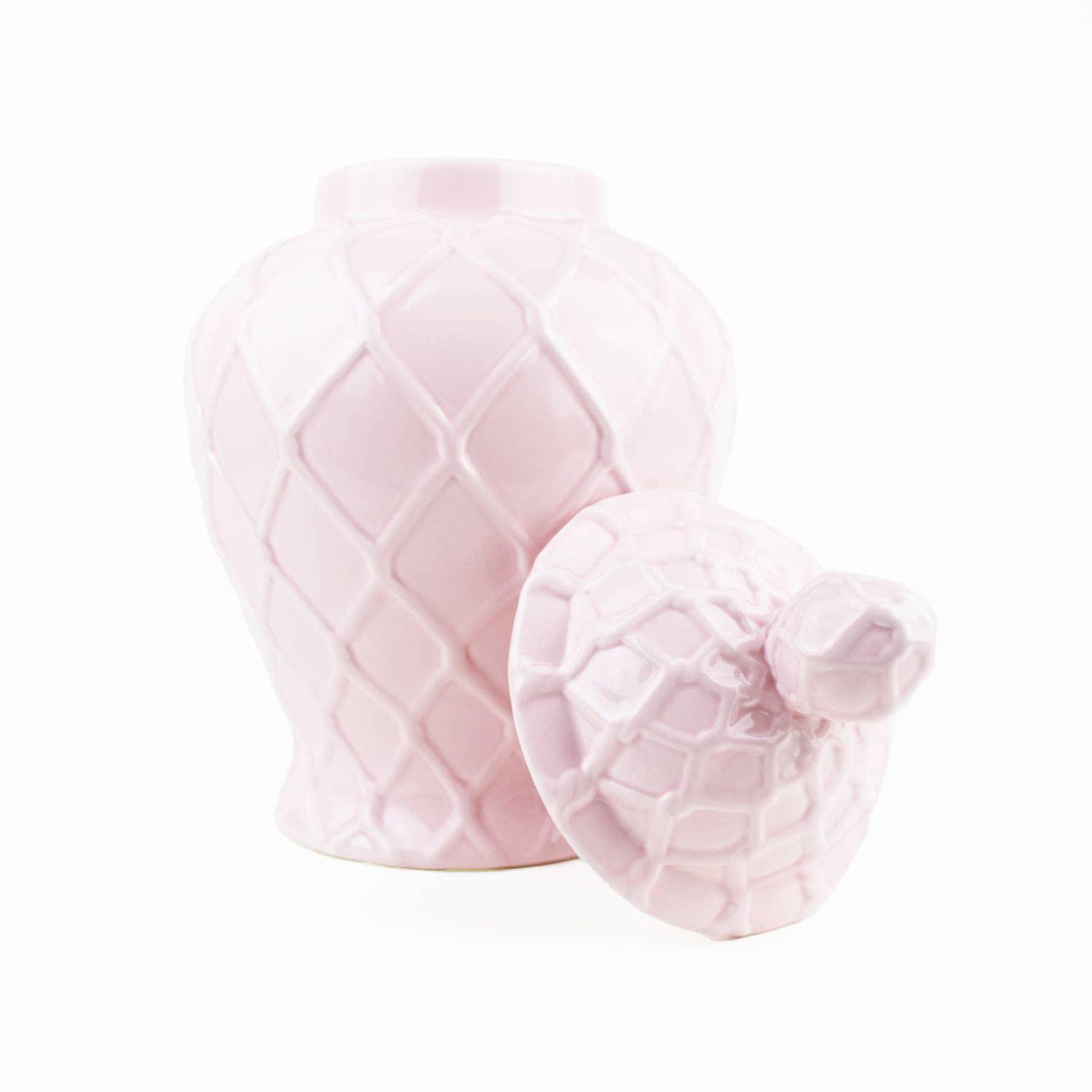 Pink Textured Ginger Jar - Three Sizes - Etsy