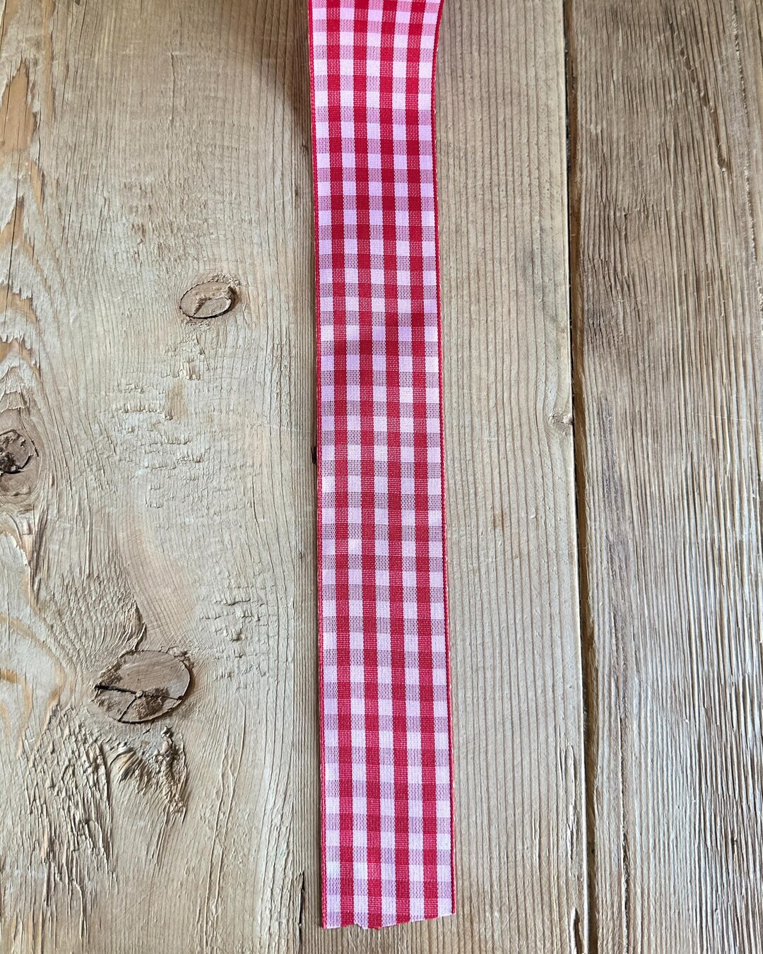 1 1/2" Gingham Check Ribbon - Red/white - 25 Yard Roll - Etsy
