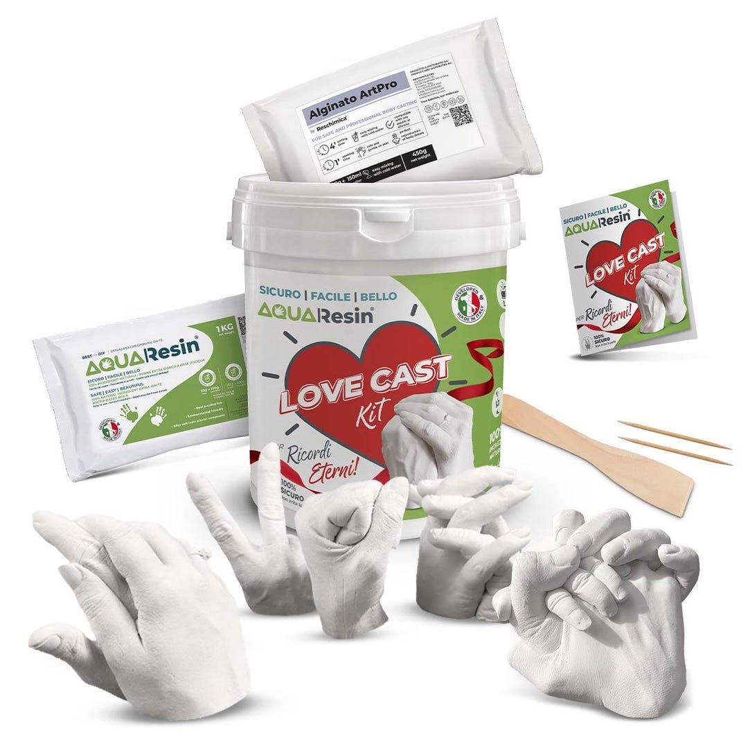 Love Cast Hand Cast Kit for Couples & Family – Includes Non-toxic ...