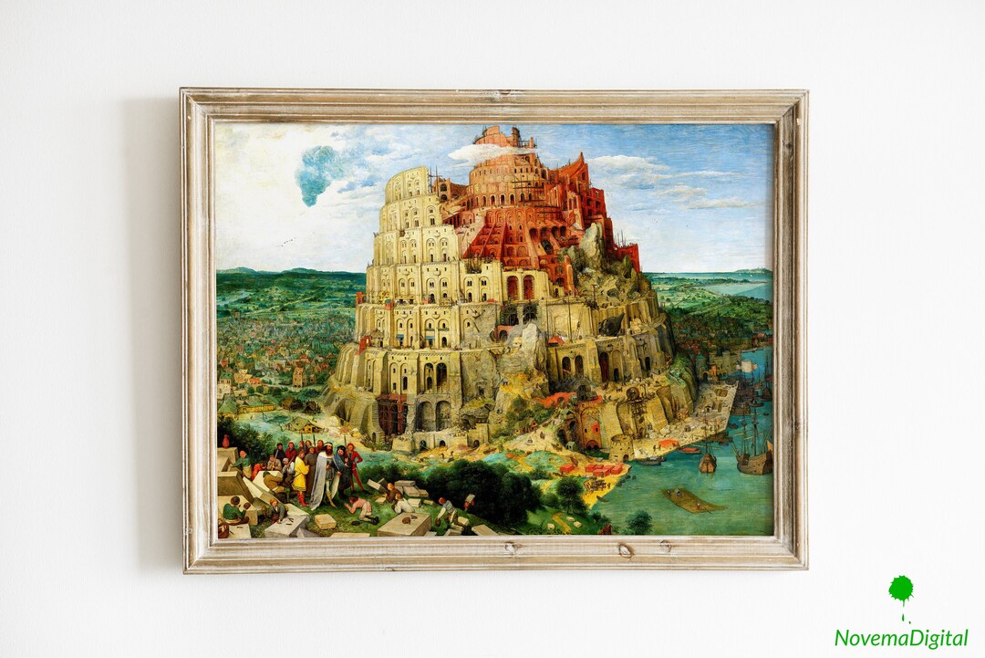 Great Tower of Babel Pieter Bruegel the Elder Painting - Etsy