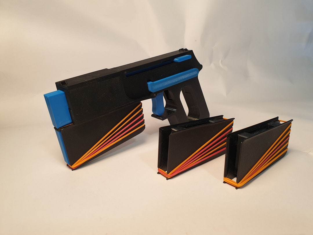 Rubber Band Gun V2 STL File for 3d Printing - Etsy