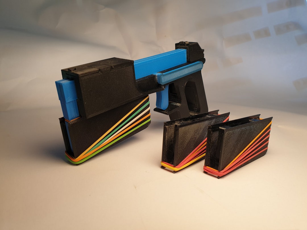 Rubber Band Gun Stl File For 3d Printing Etsy