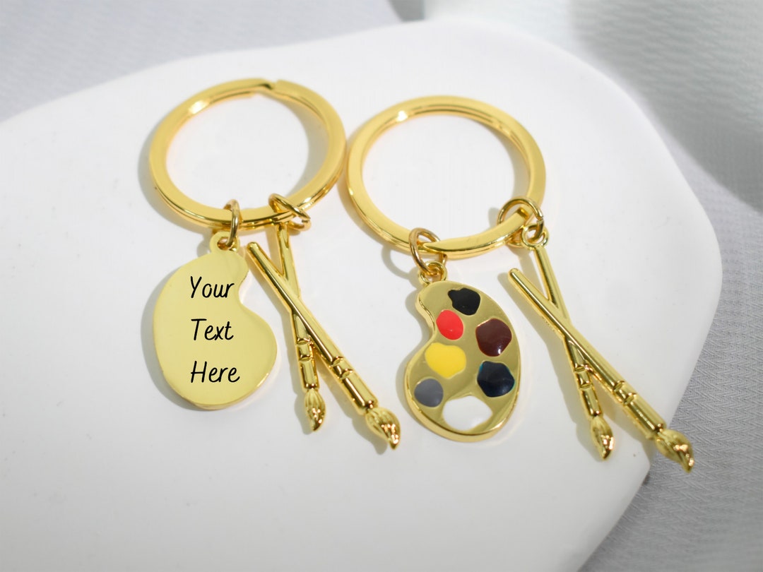 Personalized Artist Key Chain/palette Key Ring/friend Gift/gift for Her ...