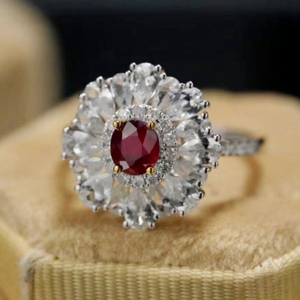 Natural Ruby Ring - Etsy