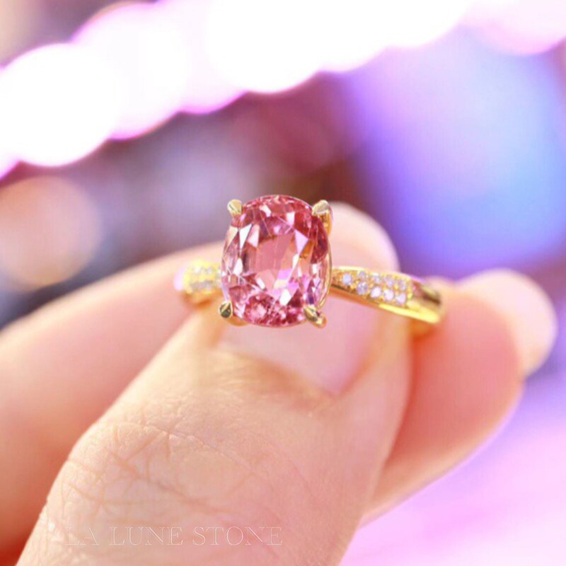 Pink Tourmaline Ring - Etsy