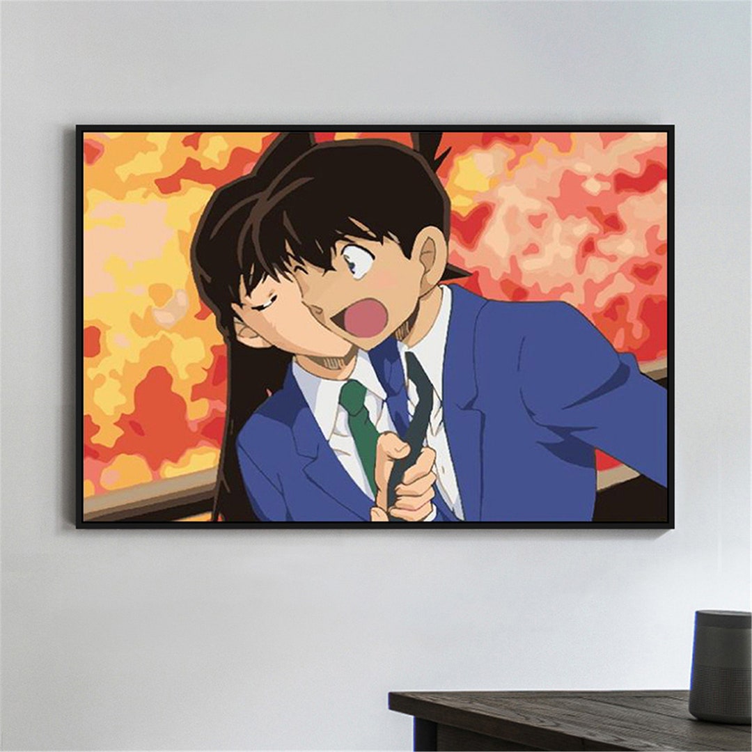 Conan Anime Digital Oil Painting - Etsy