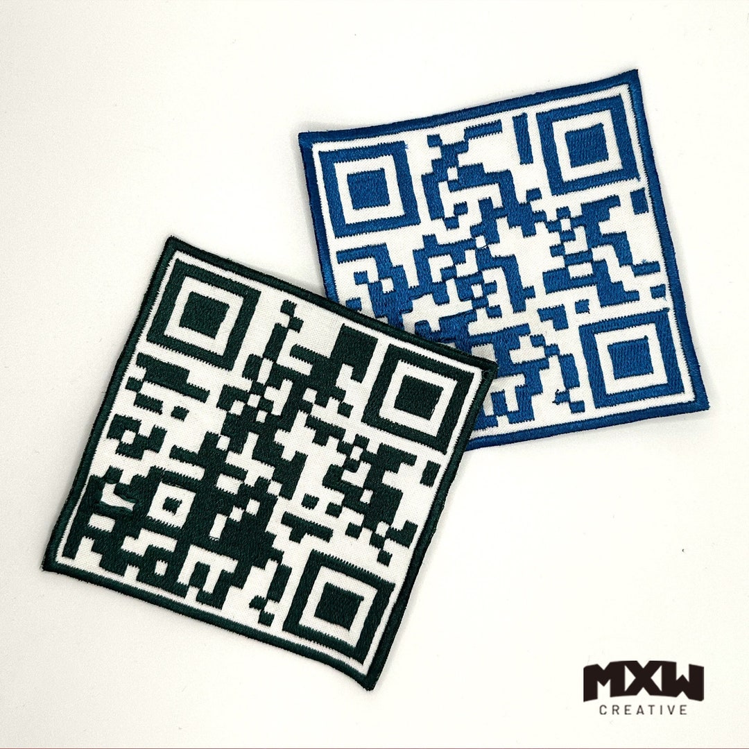 QR Code Custom Patch - Etsy