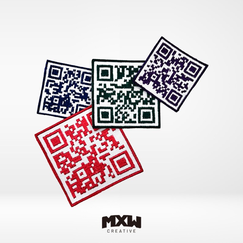 QR Code Custom Patch - Etsy