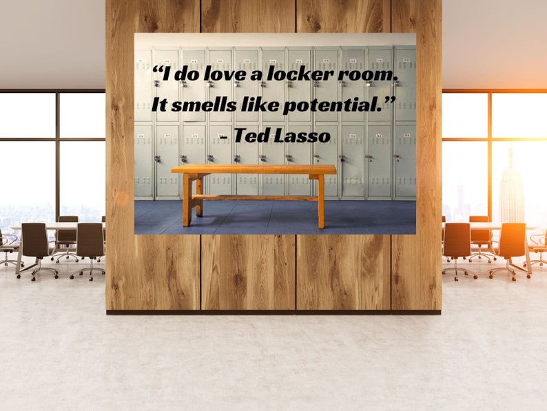 Ted Lasso I Love the Smell of a Locker Room Poster Print - Etsy