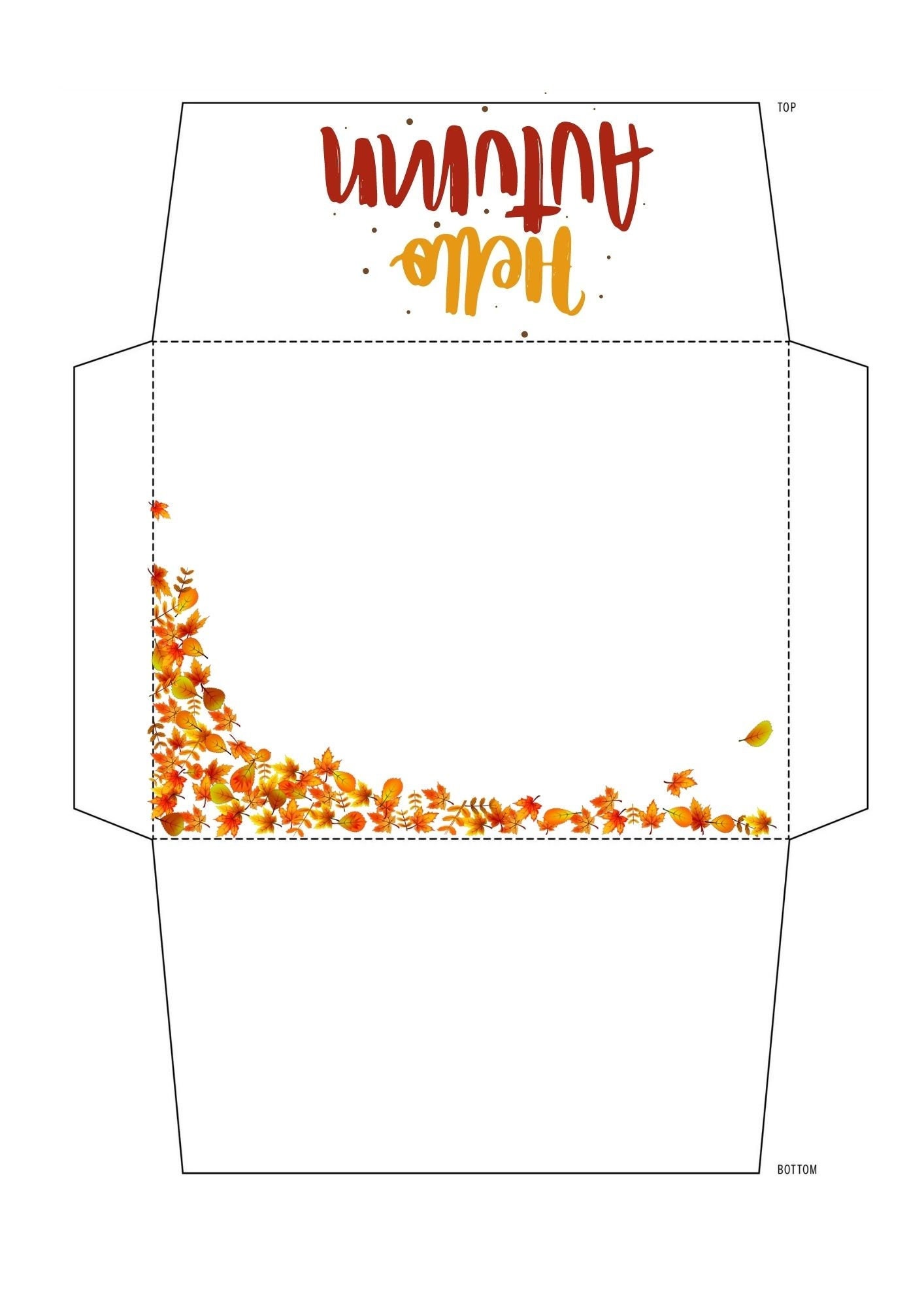 Autumn Aesthetic DIY Envelopes for Letter Writing Snail Mail Pen Pals ...