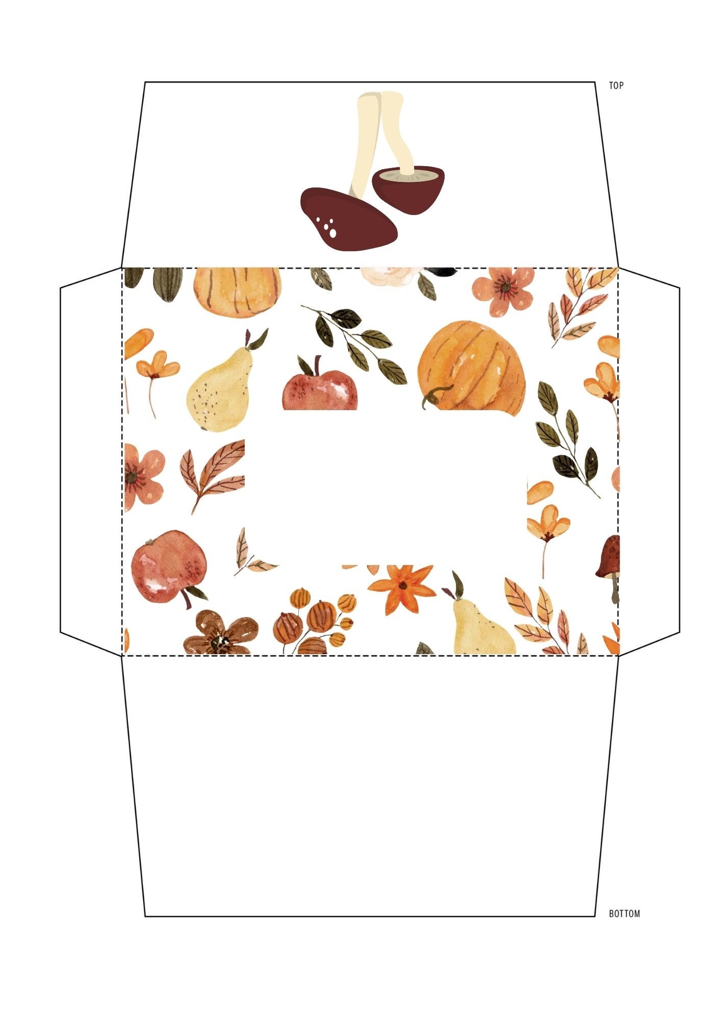 Autumn Aesthetic DIY Envelopes for Letter Writing Snail Mail Pen Pals ...
