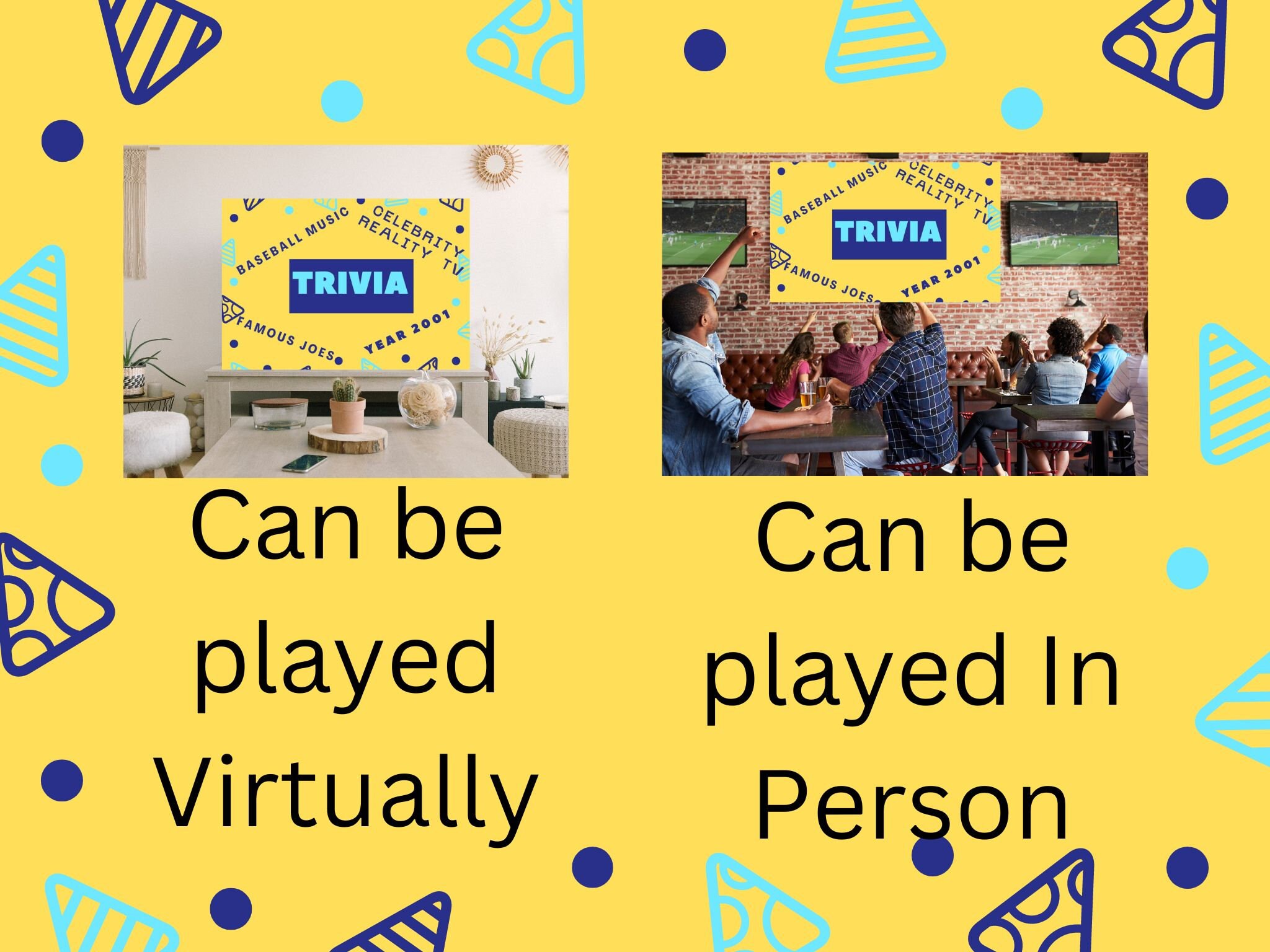 Virtual Powerpoint Pub Trivia Bar Trivia Team II Pop Trivia Pop Culture ...