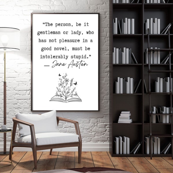 Jane Austen Poster - Etsy