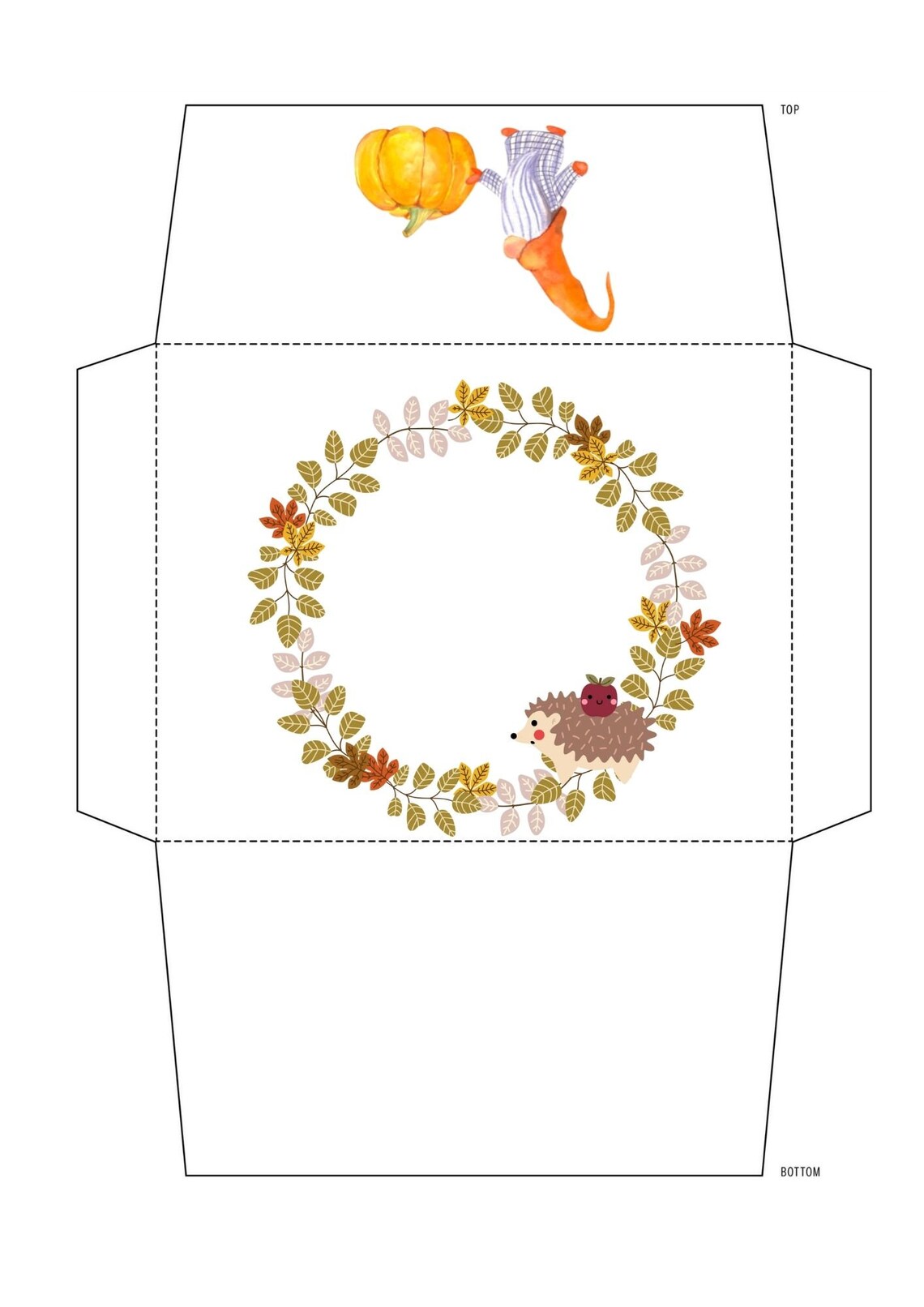Autumn Aesthetic DIY Envelopes for Letter Writing Snail Mail Pen Pals ...
