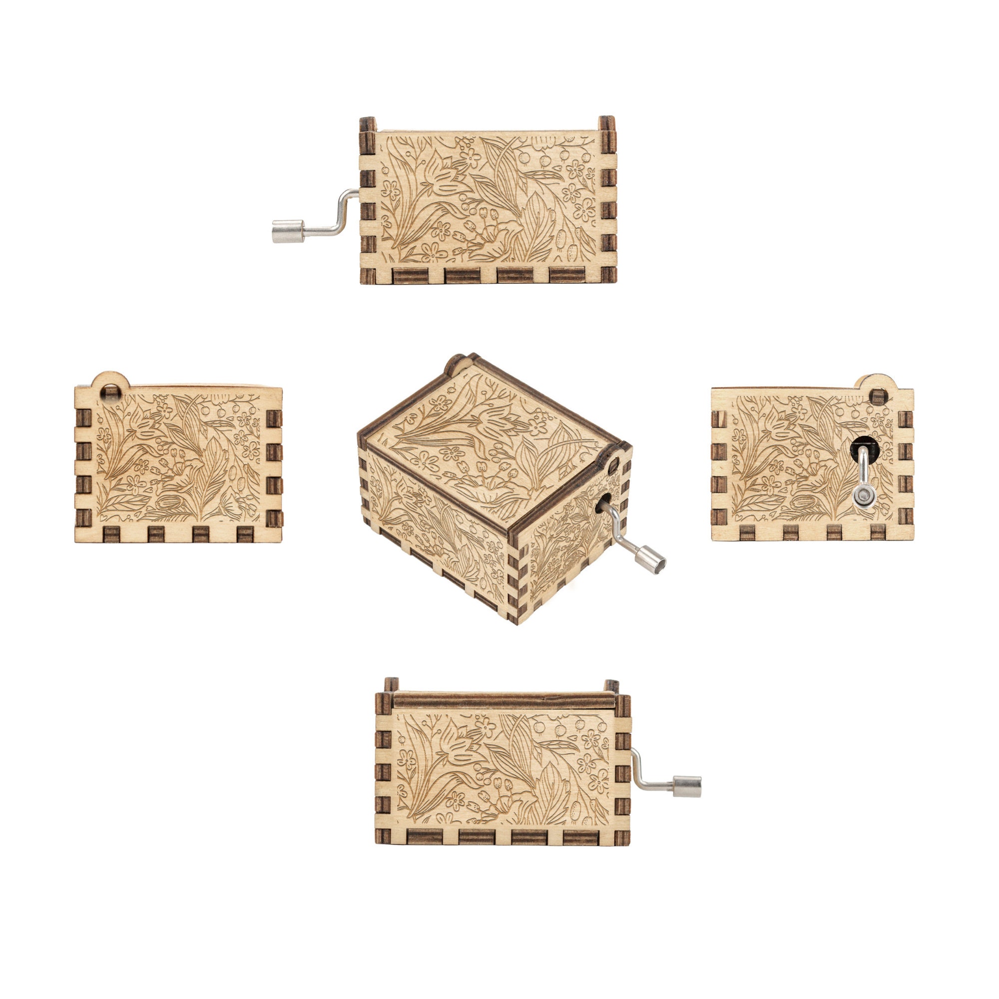 Personalized Hand-cranked Wooden Music Box perfect by Ed Sheeran ...