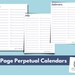 Blank Printable Calendar Set - Etsy
