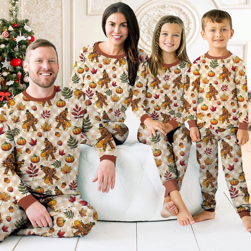 Thanksgiving Pajamas Family - Etsy