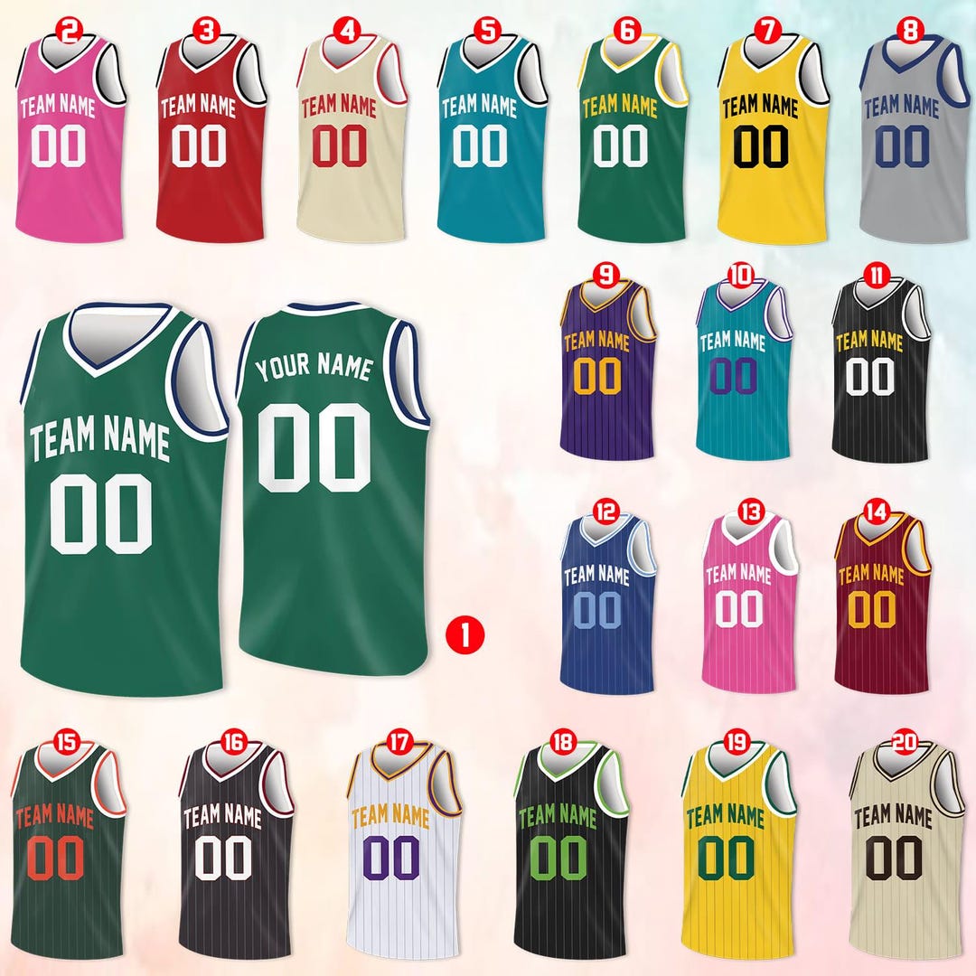 Custom Basketball Jersey Team Name & Number, Basketball Jersey Team ...