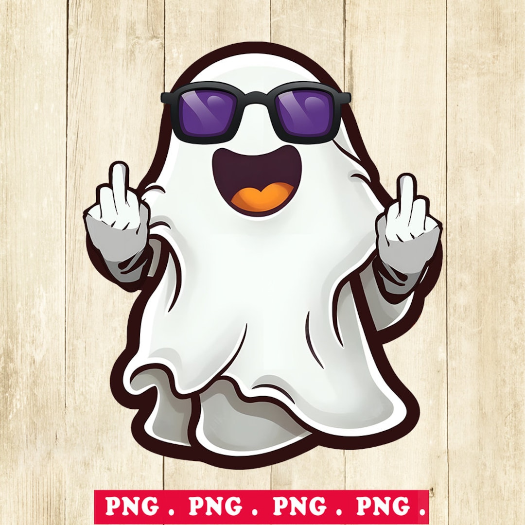 Gespenst Mittelfinger PNG Lustiges Halloween Gespenst PNG - Etsy.de