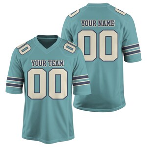 Personalized Team Name and Number Football Jersey, Custom V-neck Short ...