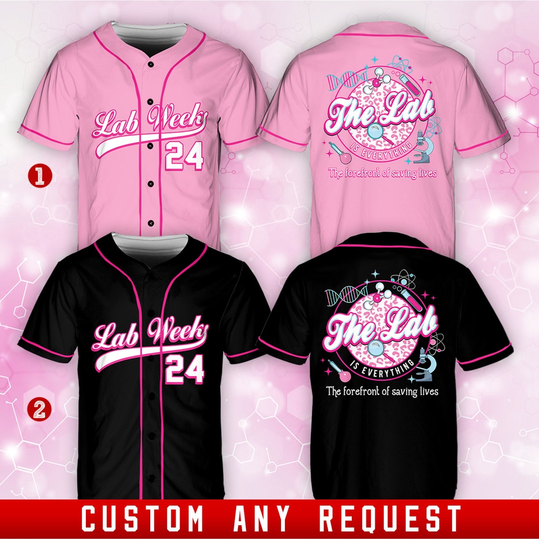 Personalized Lab Week Baseball Jersey, Custom Name Lab Tech Baseball ...