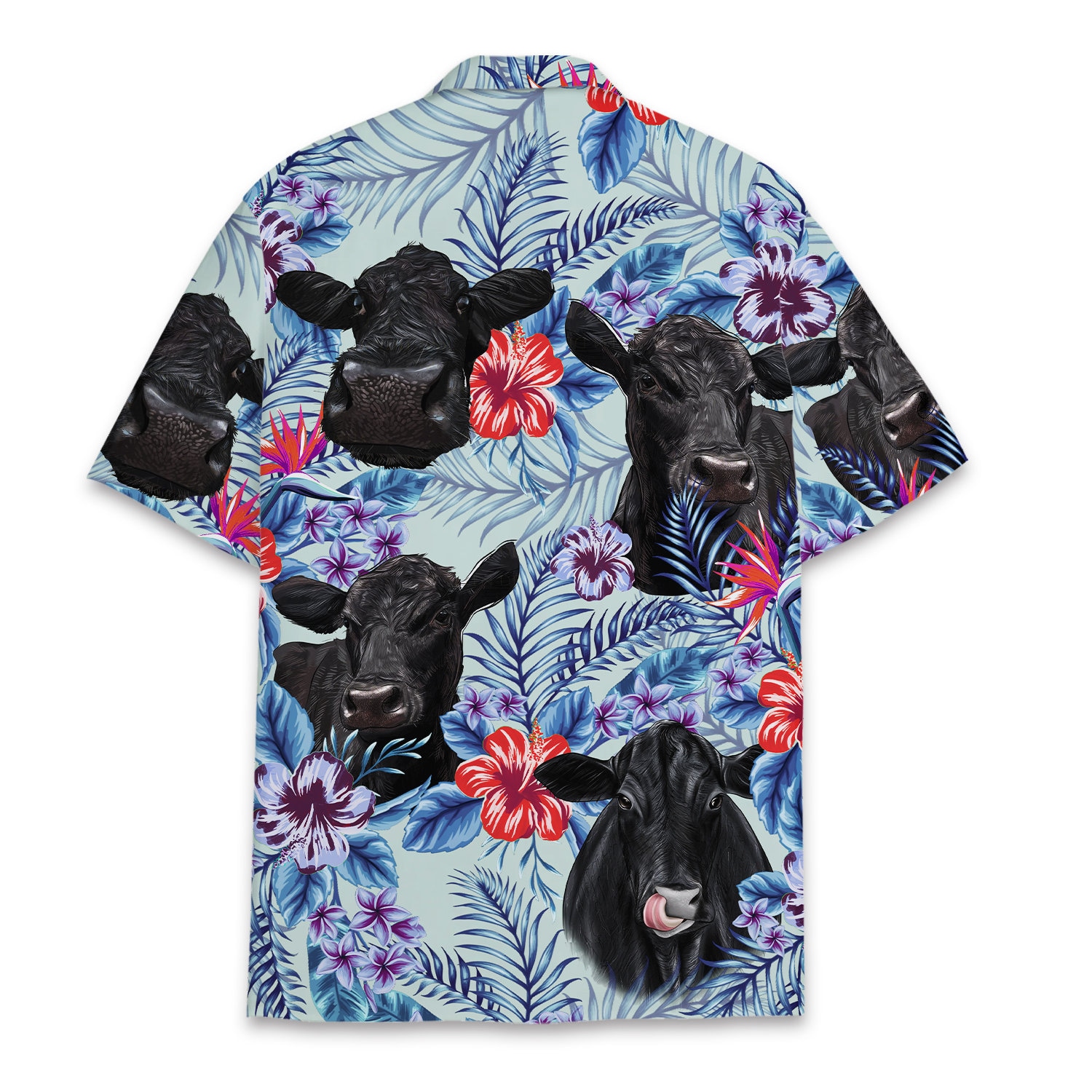 Tropical Black Angus Cow Hawaiian Shirts sold by Mace Windu Petya Japan ...