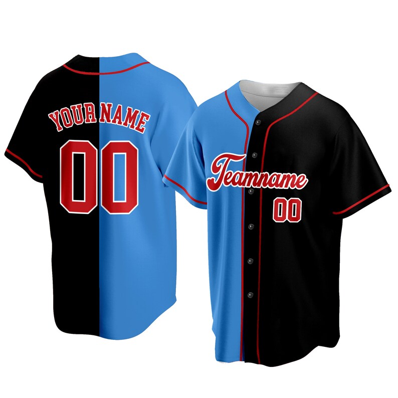 Personalized Team Name and Number Baseball Jersey, Custom Baseball ...