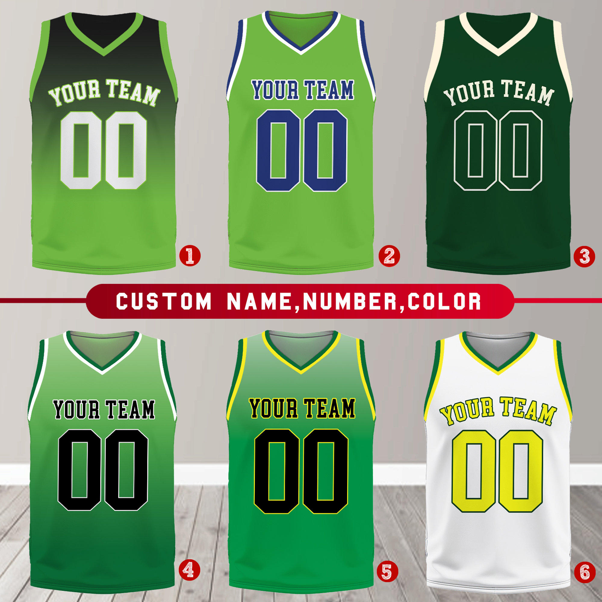 Custom Basketball Jersey Team Name & Number, Basketball Jersey Team ...