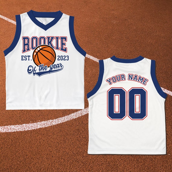 Custom Rookie of the Year Basketball Jersey Personalized Youth Kid Basketball Jersey Game Day Outfit Kids Birthday Jersey Toddler Jersey Etsy UK