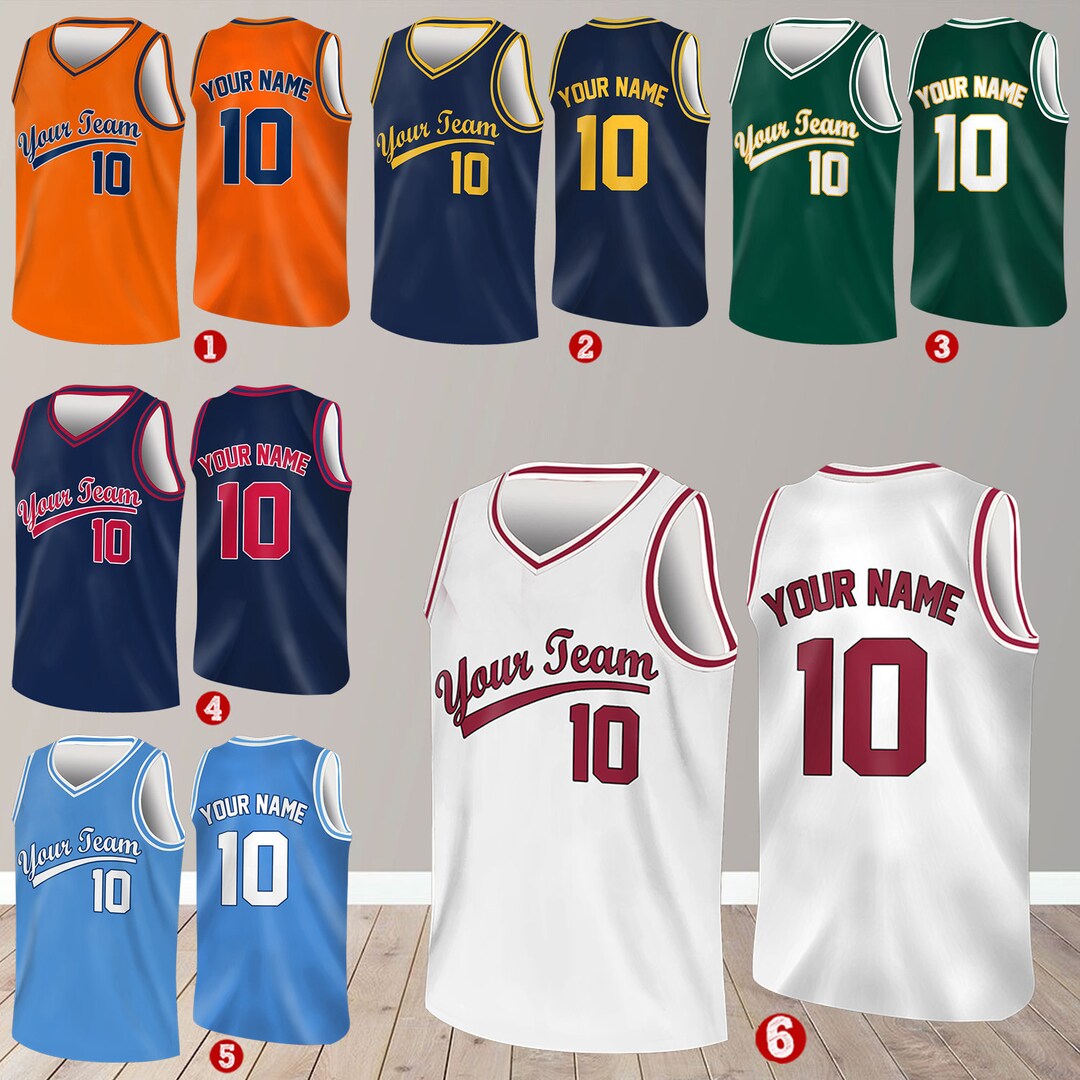 Custom Basketball Jersey Team Name & Number, Basketball Jersey Team ...