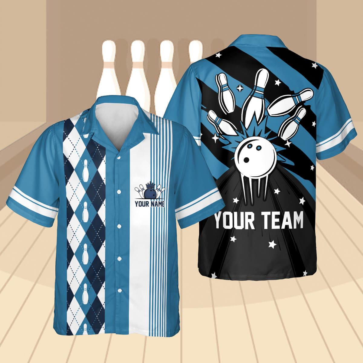Personalized Vintage Bowling Hawaiian Shirt for Men Women Kid Youth ...