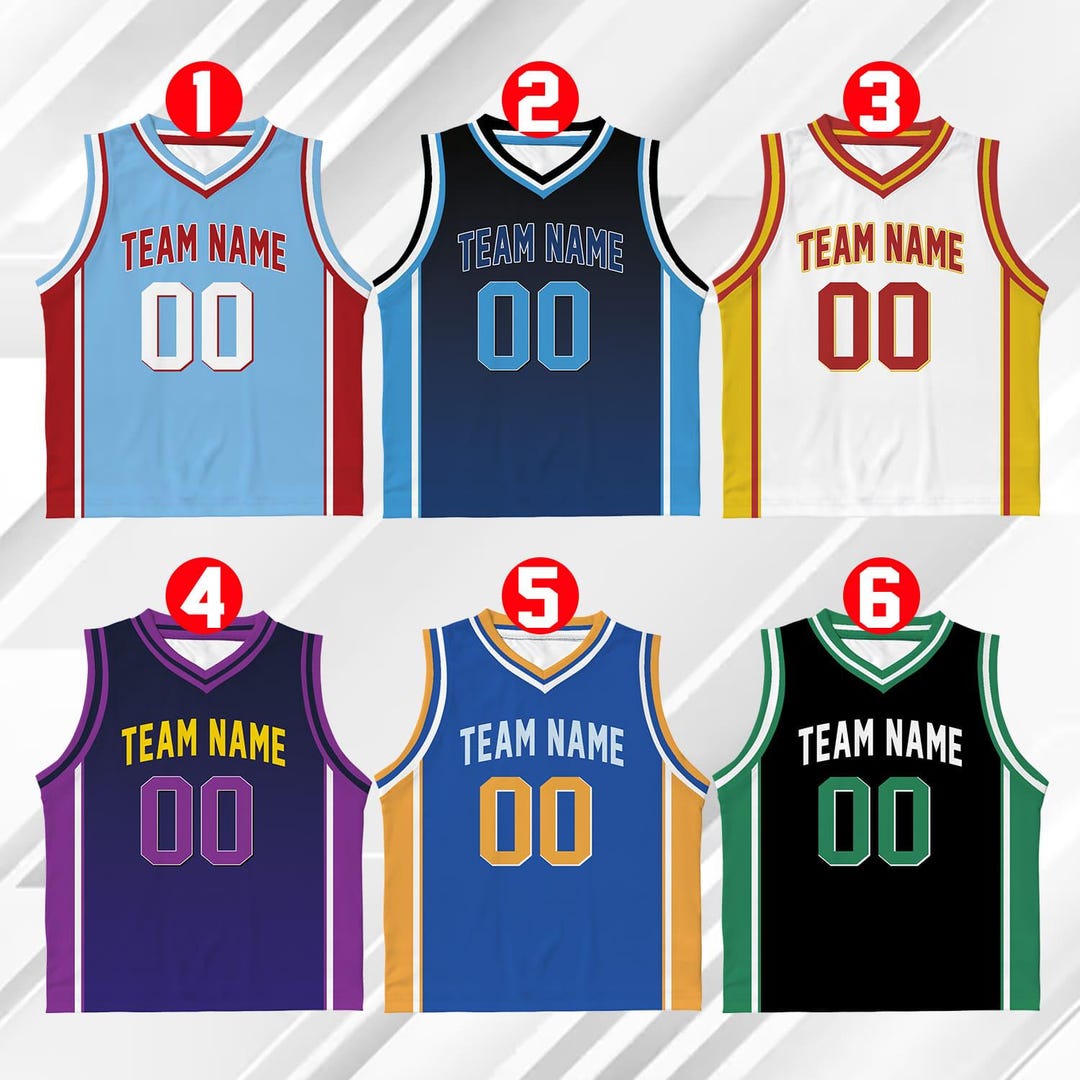 Custom Basketball Jersey Team Name & Number, Basketball Jersey Team ...