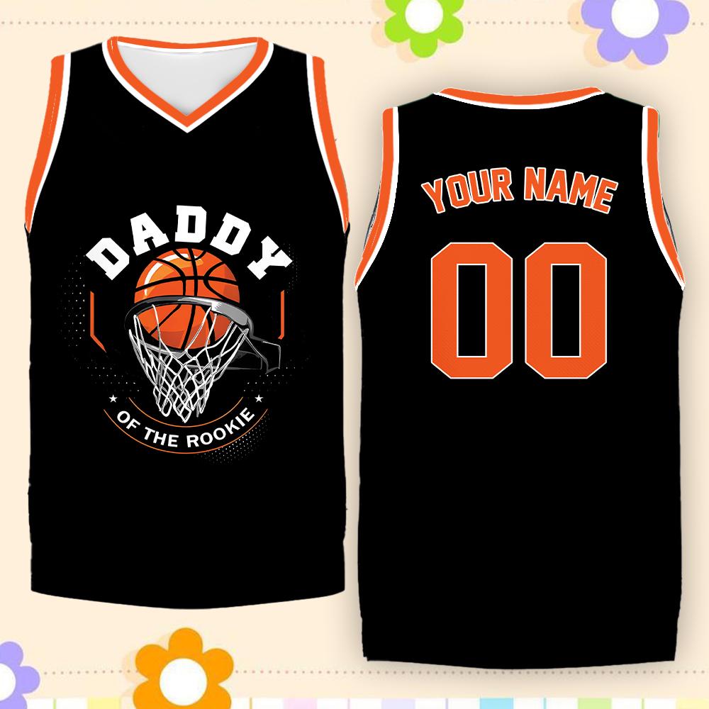 Custom Daddy Mommy of Rookie Basketball Jersey, Personalized Rookie of ...