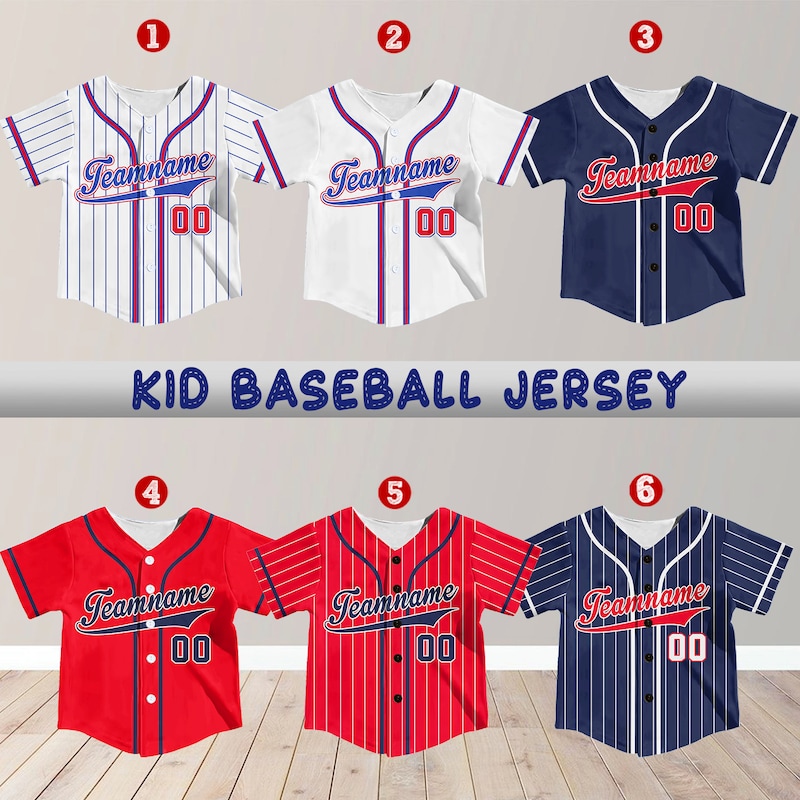 Custom Kids Base Jersey - Etsy UK