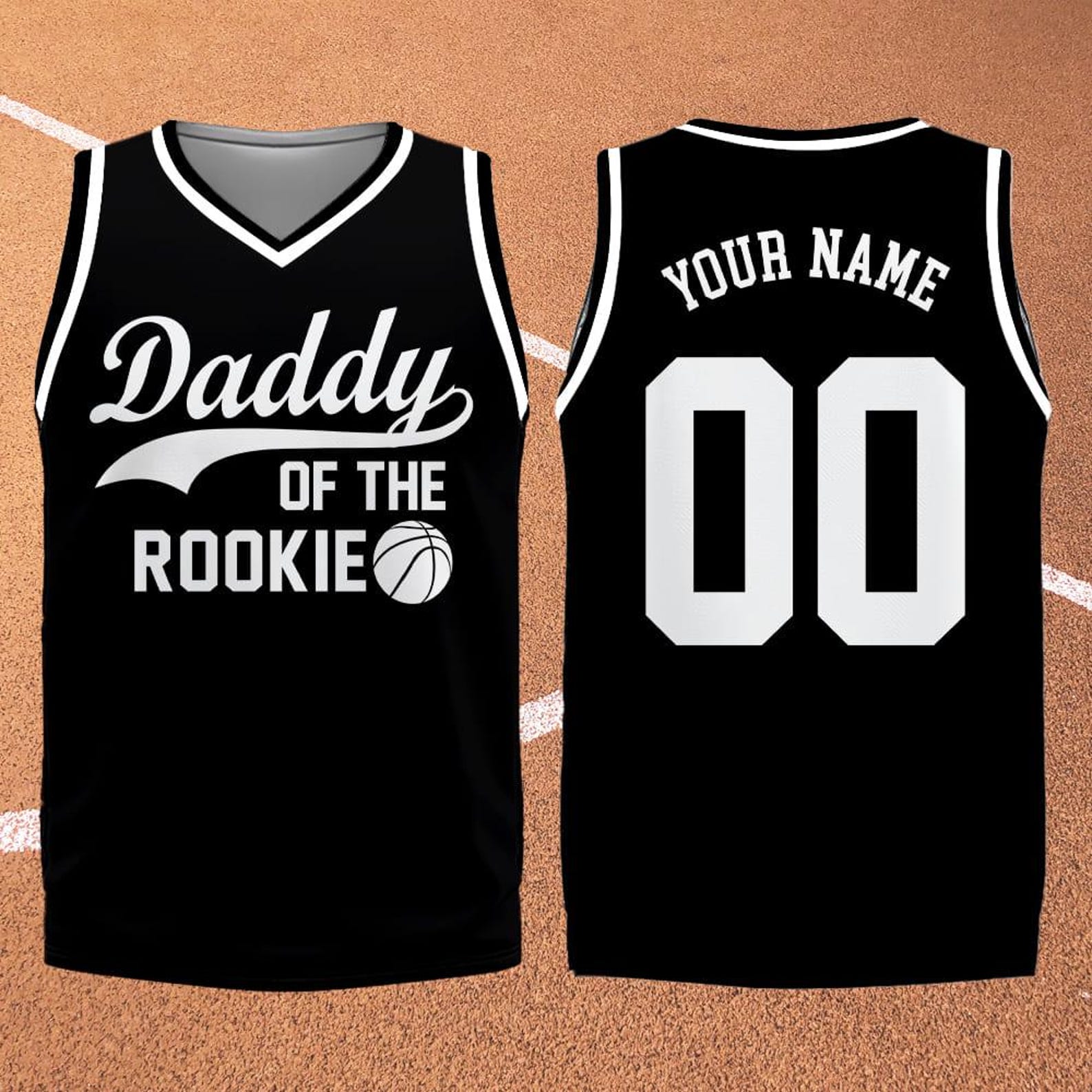 Custom Daddy Mommy of Rookie Basketball Jersey, Personalized Rookie of ...