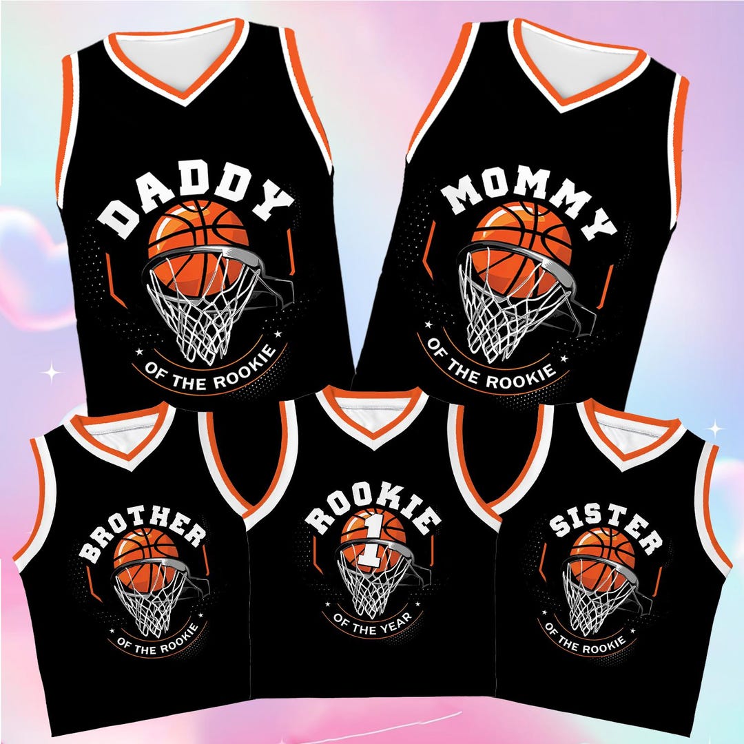 Custom Daddy Mommy of Rookie Basketball Jersey, Personalized Rookie of ...