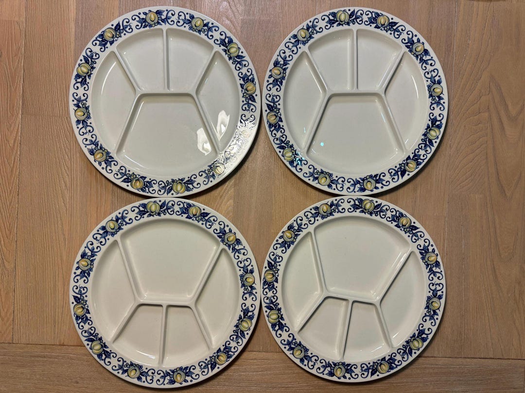 Set of 4 Fondue Plates in ‘cadiz’ Pattern by Villeroy & Boch - Etsy