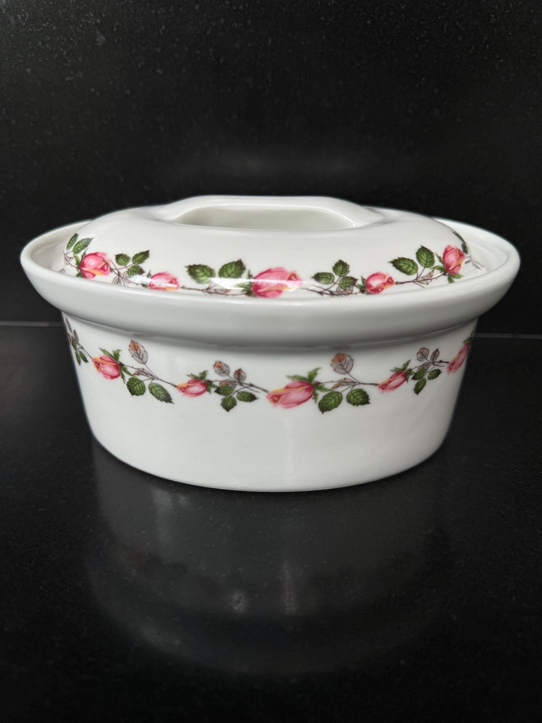 Lovely APILCO Covered Casserole Dish Porcelaine a Feu (pillivuyt) France - Etsy