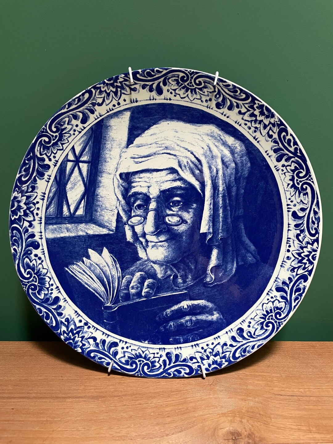 Boch La Louviere Delfts Assiette murale 29 cm Bleu de Delft Vieille ...
