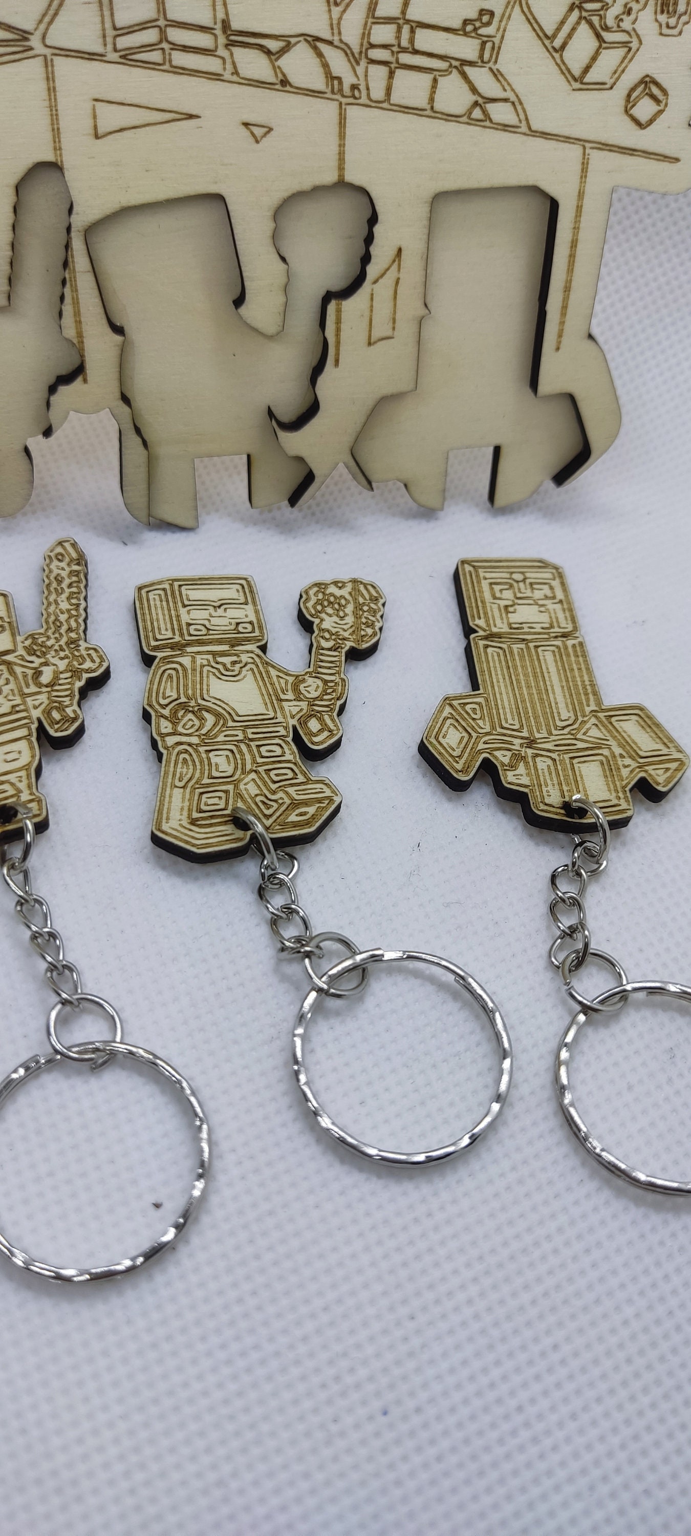 Minecraft Keychain for 4 Keys. IMMEDIATE DOWNLOAD - Etsy