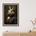 Rabbit Goldsmith Portrait, Charming Bunny Art, Printable Cute Animal ...