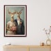 Cool Stag Couple Portrait, Happy Deer Marriage Art, Printable Wedding ...