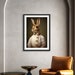 Rabbit Baker Portrait, Whimsical Bunny Art, Printable Kitchen Decor ...