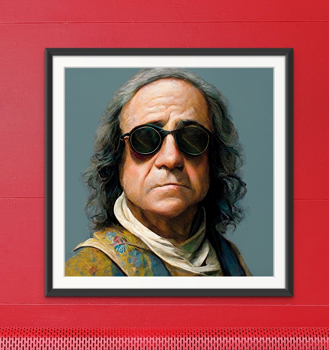 Benjamin Franklin Wall Art | Digital Prints | Funny Altered Art Print ...