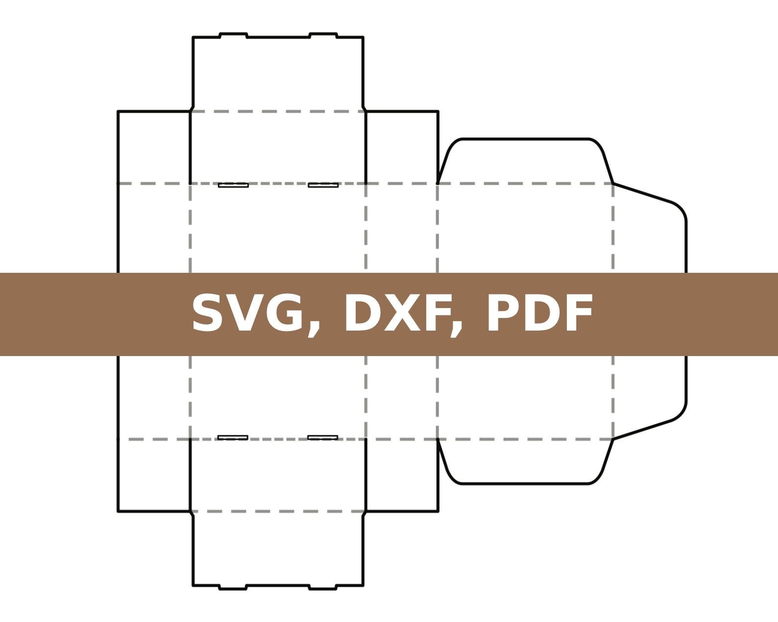 Rectangle Box Template Rectangular Box Shipping Box - Etsy